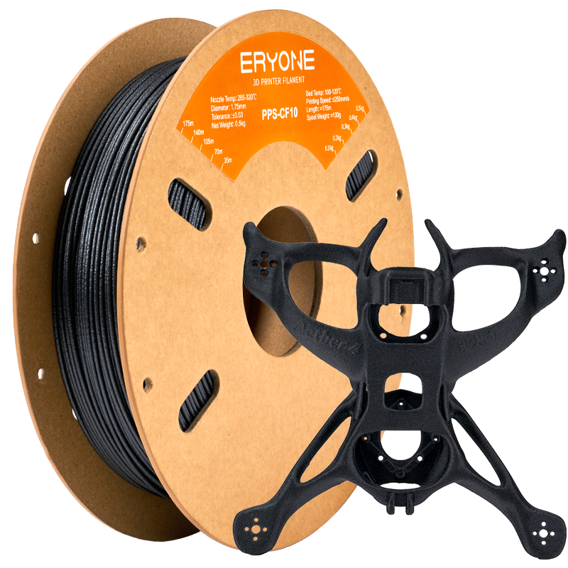 PPS CF10 - Black - 0.5kg Filament - 1.75mm±0.03mm (0.5kg) – ca.eryone3d